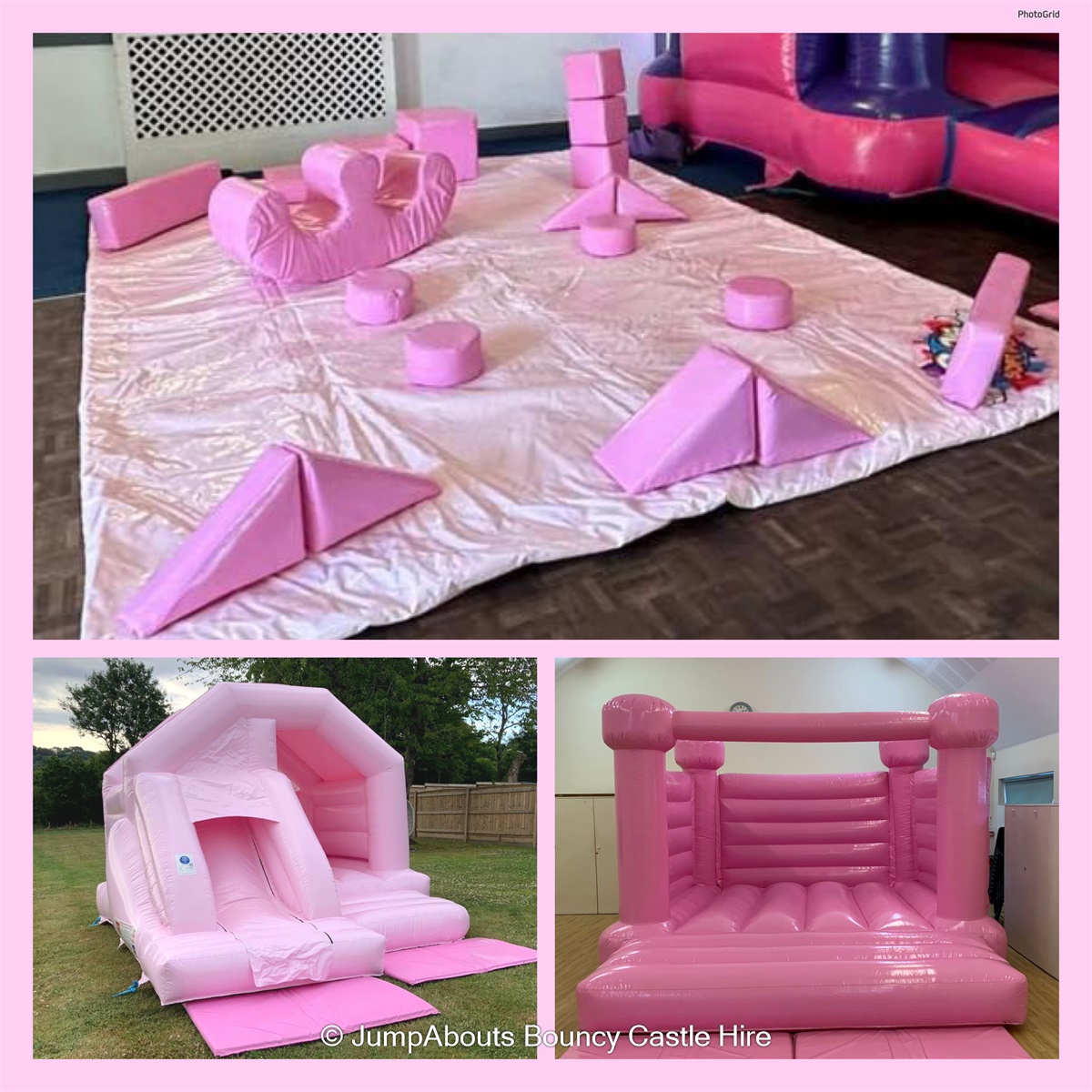 Pastel Pink Soft Play Package 07 - Bouncy Castles and Soft Play Hire in ...